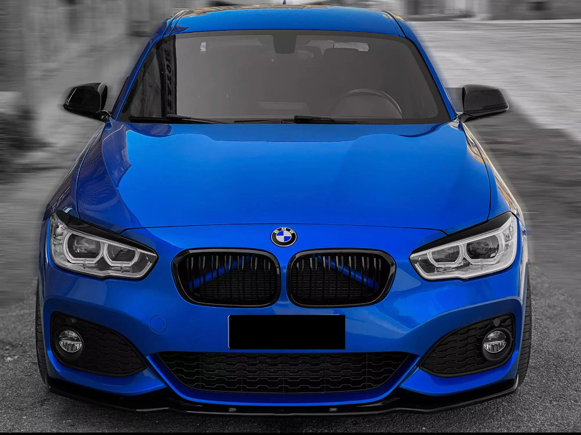 Paupières de phares en noir brillant BMW série 1 F20 F21 LCI 15-18 – Carsmatic - Accessoires